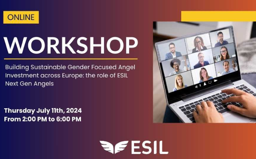 ESIL Upcoming Workshop on Gender-Focused Angel Investments – INSME